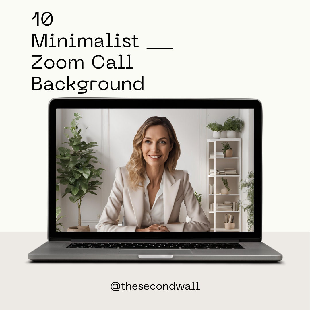 Minimalist Digital Background for Zoom Meeting and Streaming - Etsy