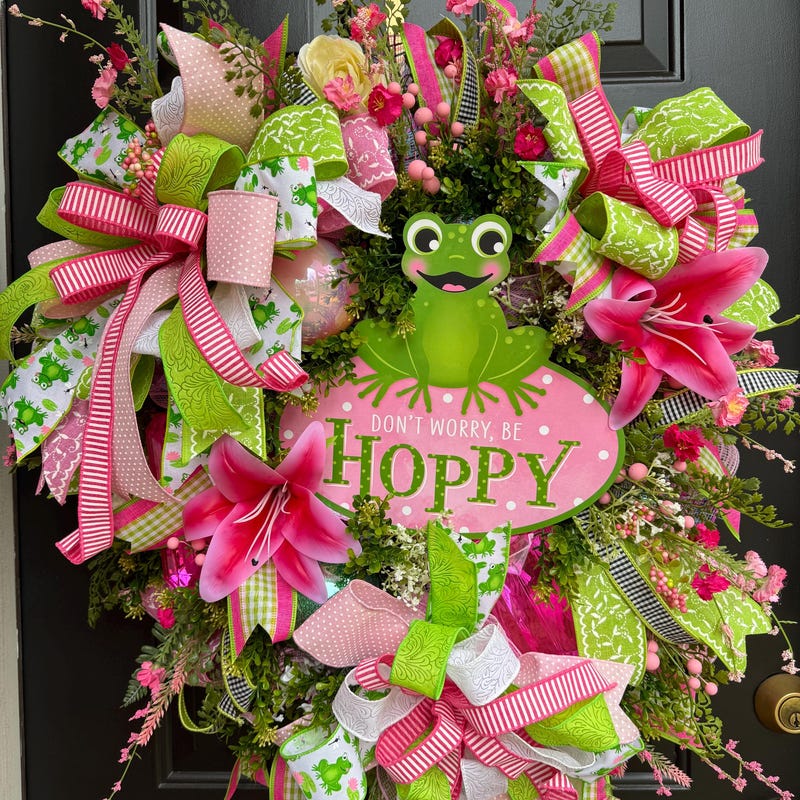 Frog Wreath - Etsy