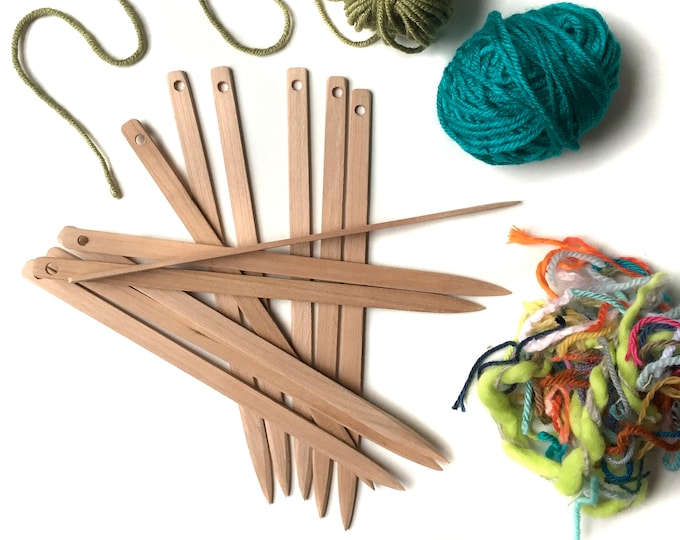 Weaving Needle Sets for Tapestry Loom | Wooden Tapestry Needles ...