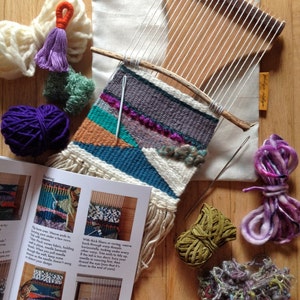 Handheld Traveler's Weaving Loom Kit | Small Beginner DIY Gifts ...