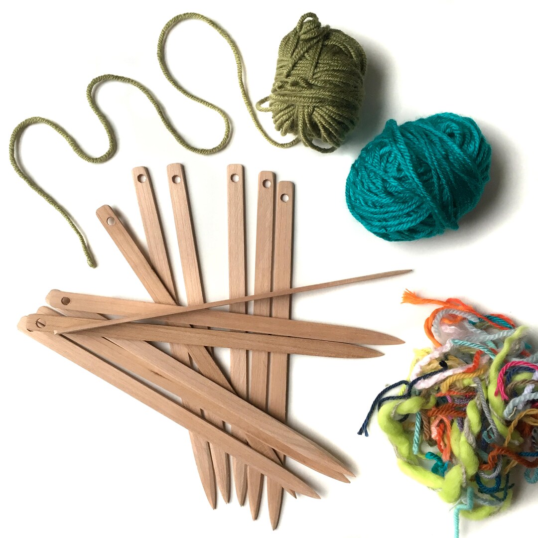 Weaving Needle Sets for Tapestry Loom | Wooden Tapestry Needles ...