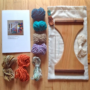 Handheld Traveler's Weaving Loom Kit | Small Beginner DIY Gifts ...