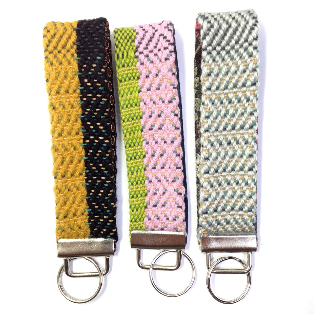Handwoven Key Fobs Set of 3 | "portland" Colorful Keychain Set | Gift ...