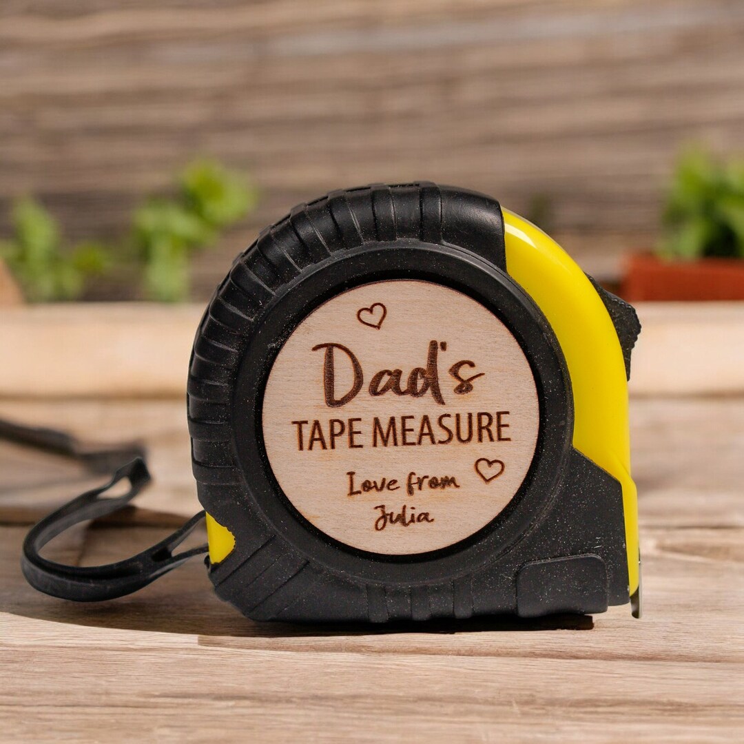 Personalized Tape Measure for Dad, Boyfriend, Custom Engraved 25 Feet ...