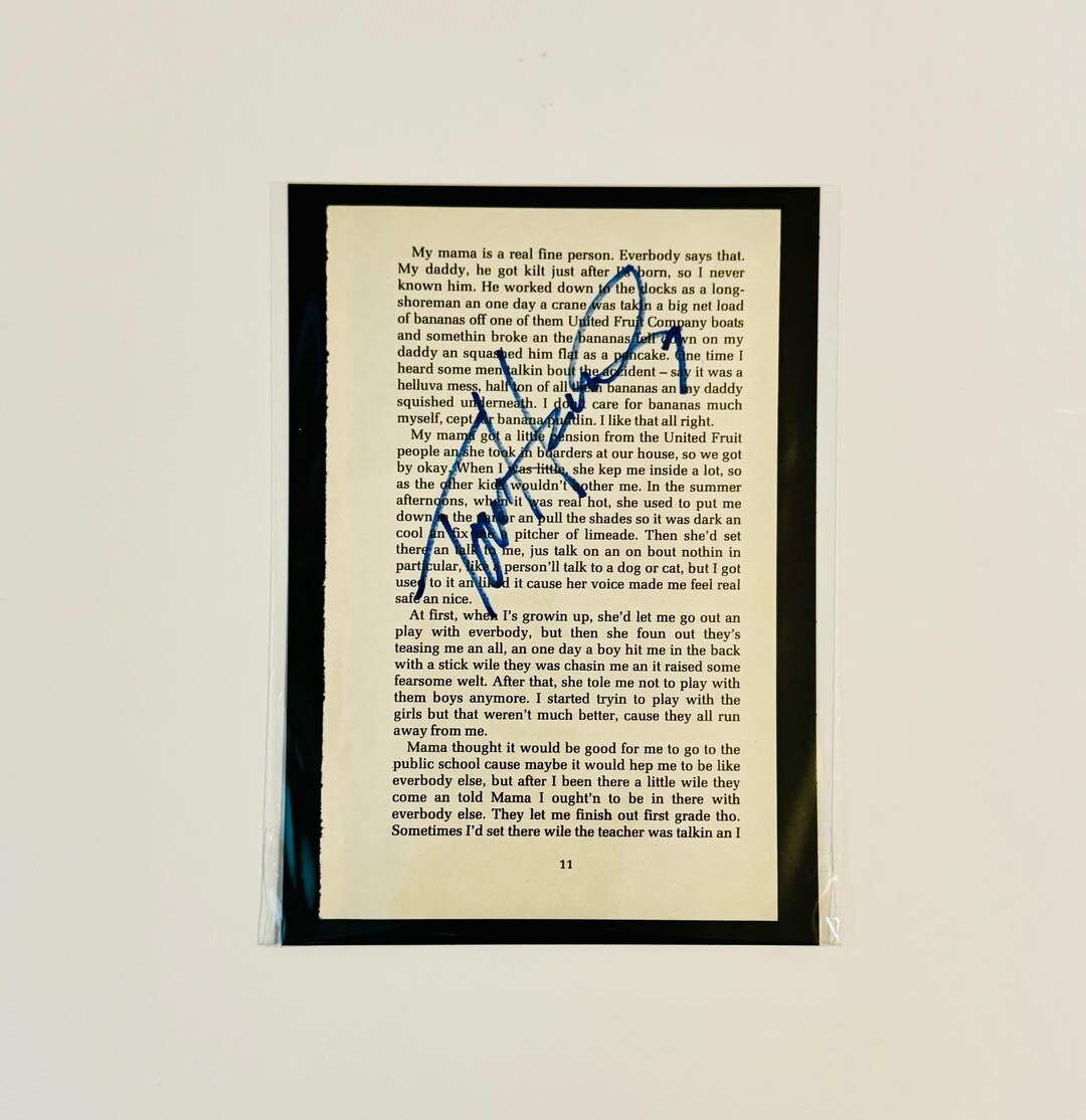 Forrest Gump Tom Hanks Book Leaf / Page Autographed - Etsy