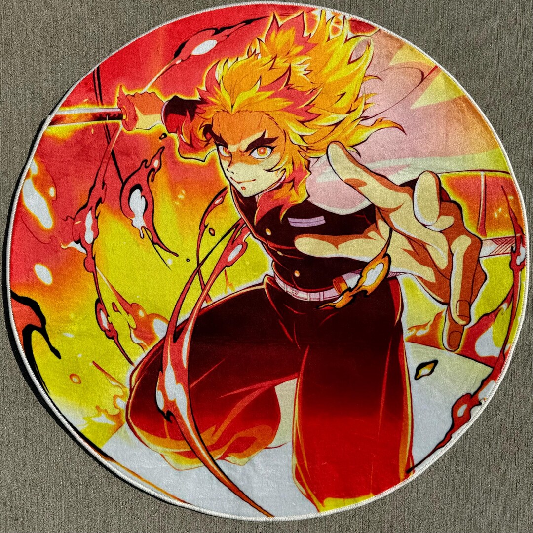 Rengoku Rug - Etsy