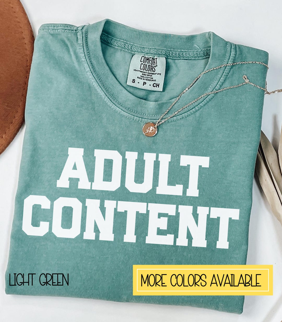 Adult Content Shirt, Funny Varsity Font Tee, Bold Statement Shirt, Edgy ...