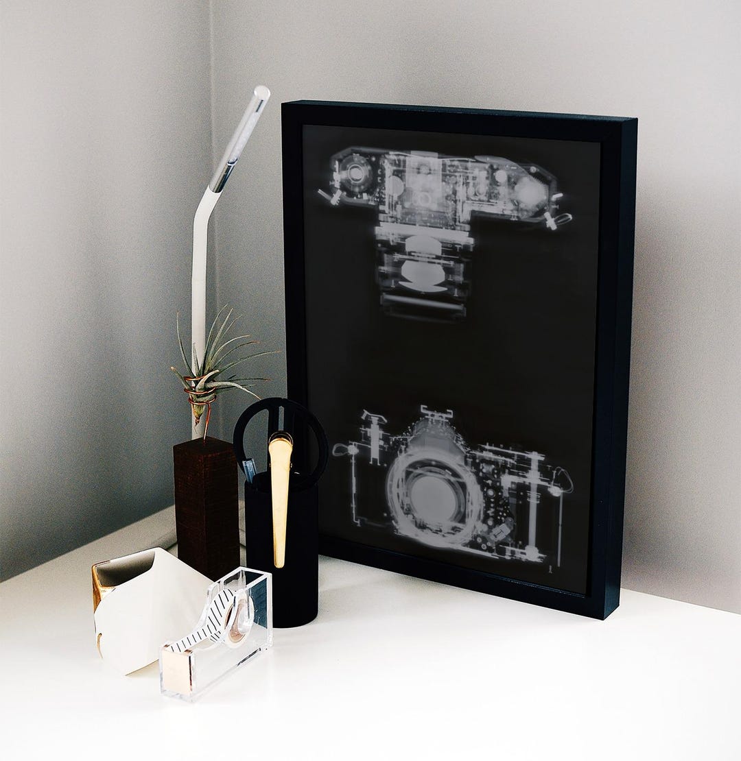 Real X-ray Analog SLR Camera Printable Art | Vintage Film Camera ...
