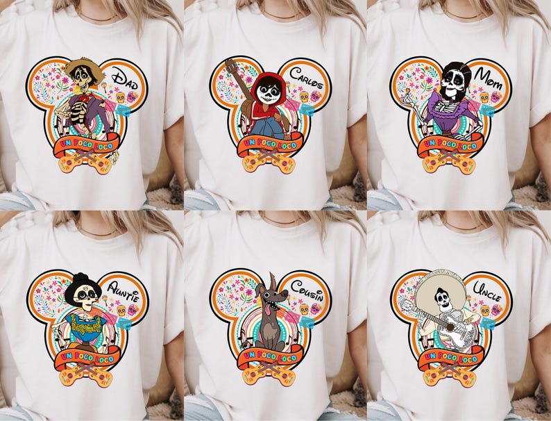 Un Poco Loco Shirt, Disney Coco Shirt, Disney Mickey Head Coco Shirt ...