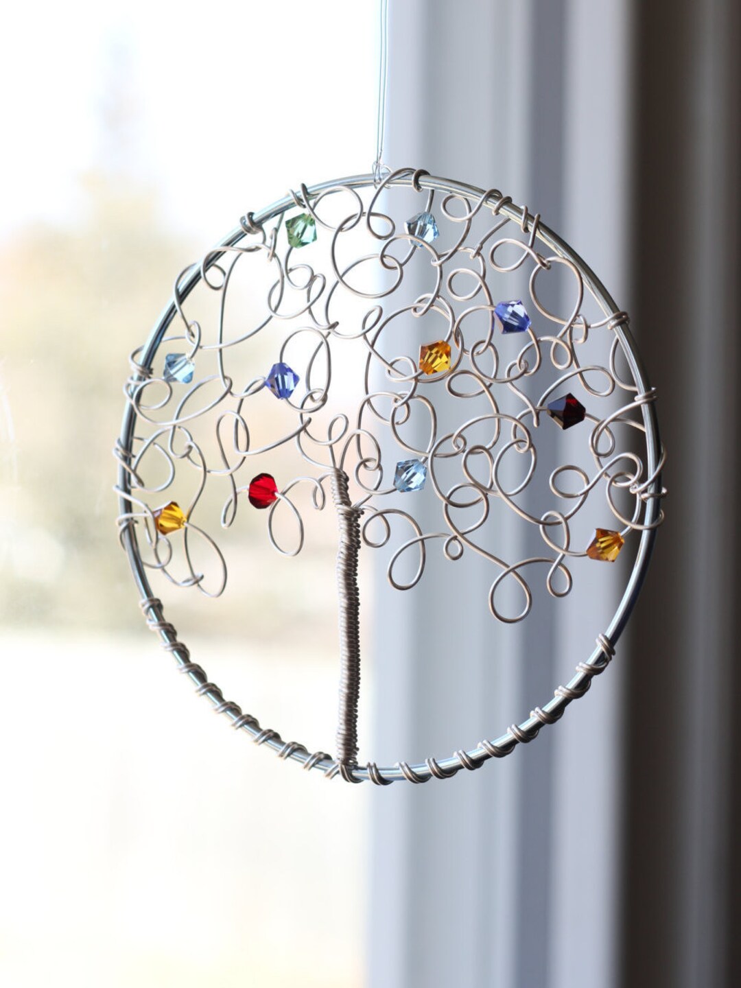 Family Tree Sun Catcher, Sun Catcher, Tree of Life Sun Catcher, Tree ...