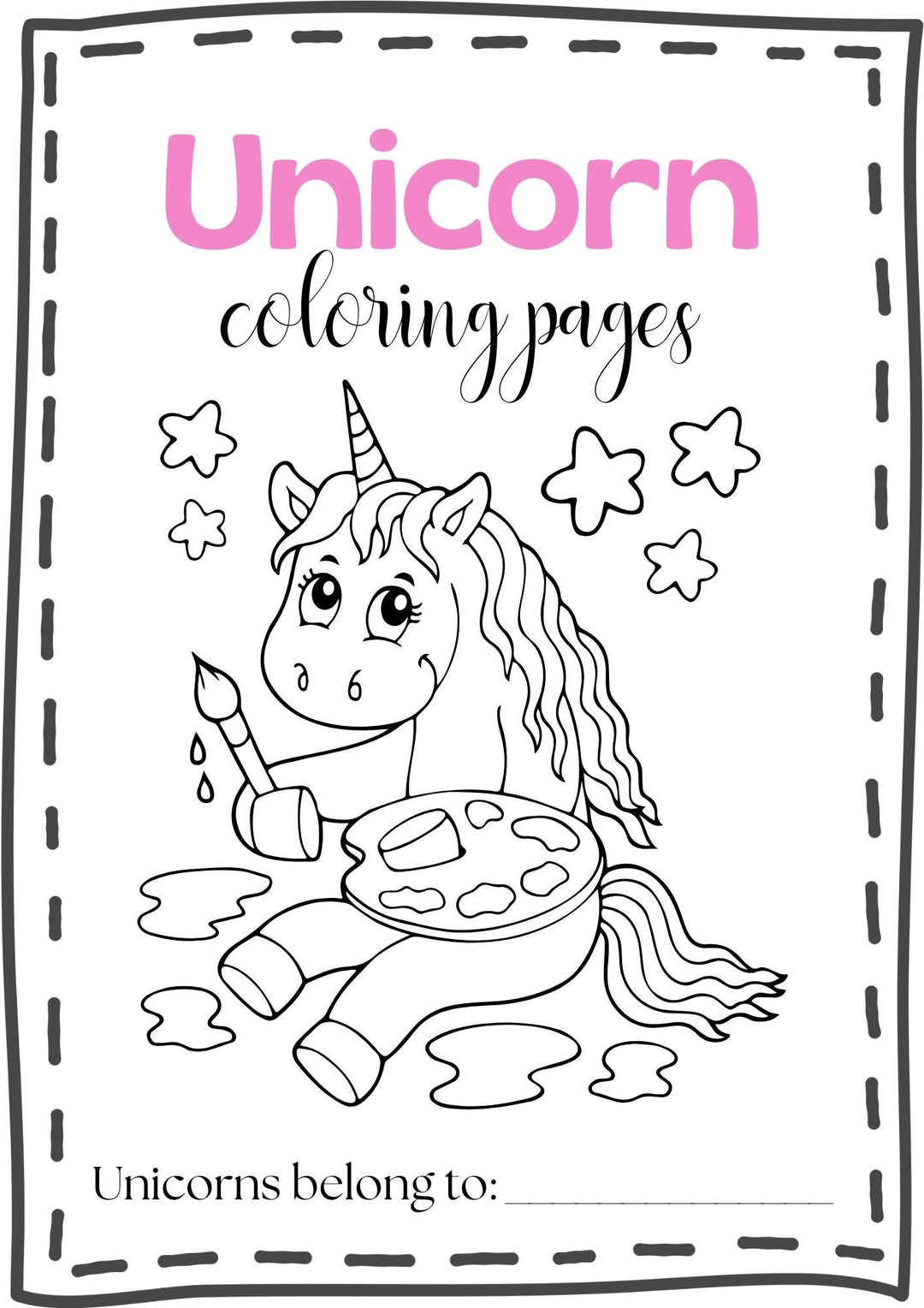 Magical Unicorn Coloring Book//flying Unicorns//coloring Pages for Kids ...