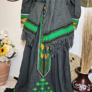 Ethiopian Eritrean Traditional Wollo Dress - Etsy