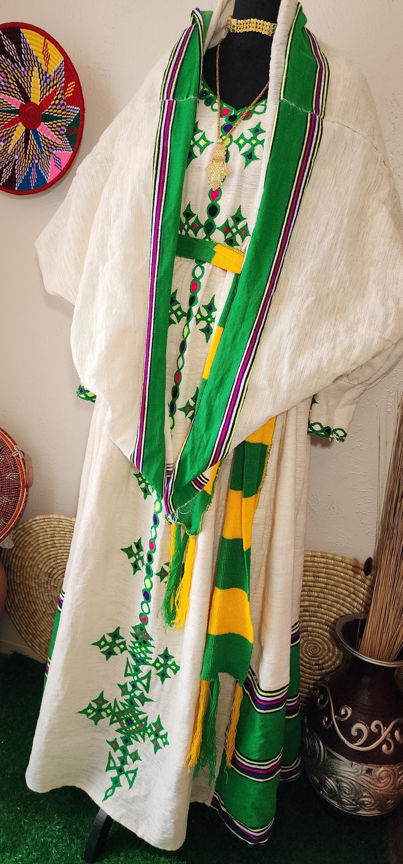 Ethiopian Eritrean Traditional Dress - Etsy