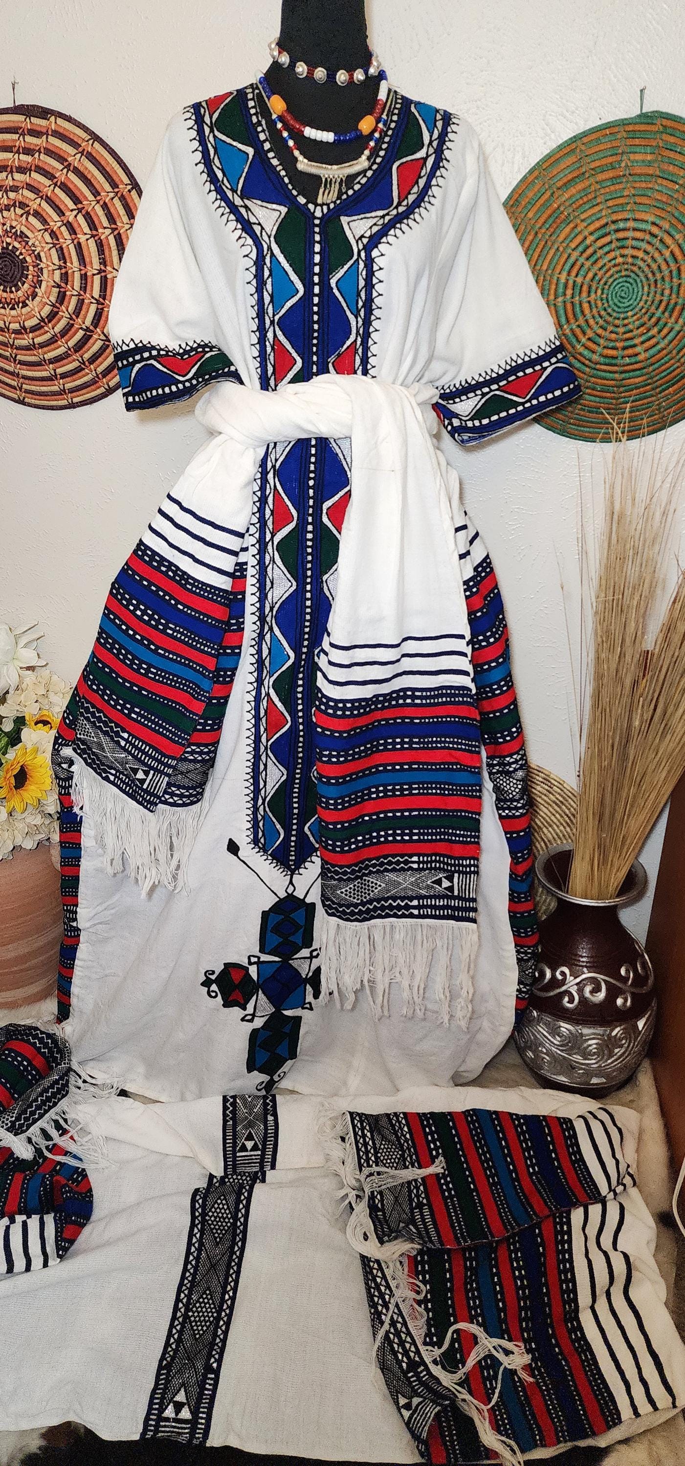 Ethiopian Eritrean Traditional Wollo Dress - Etsy