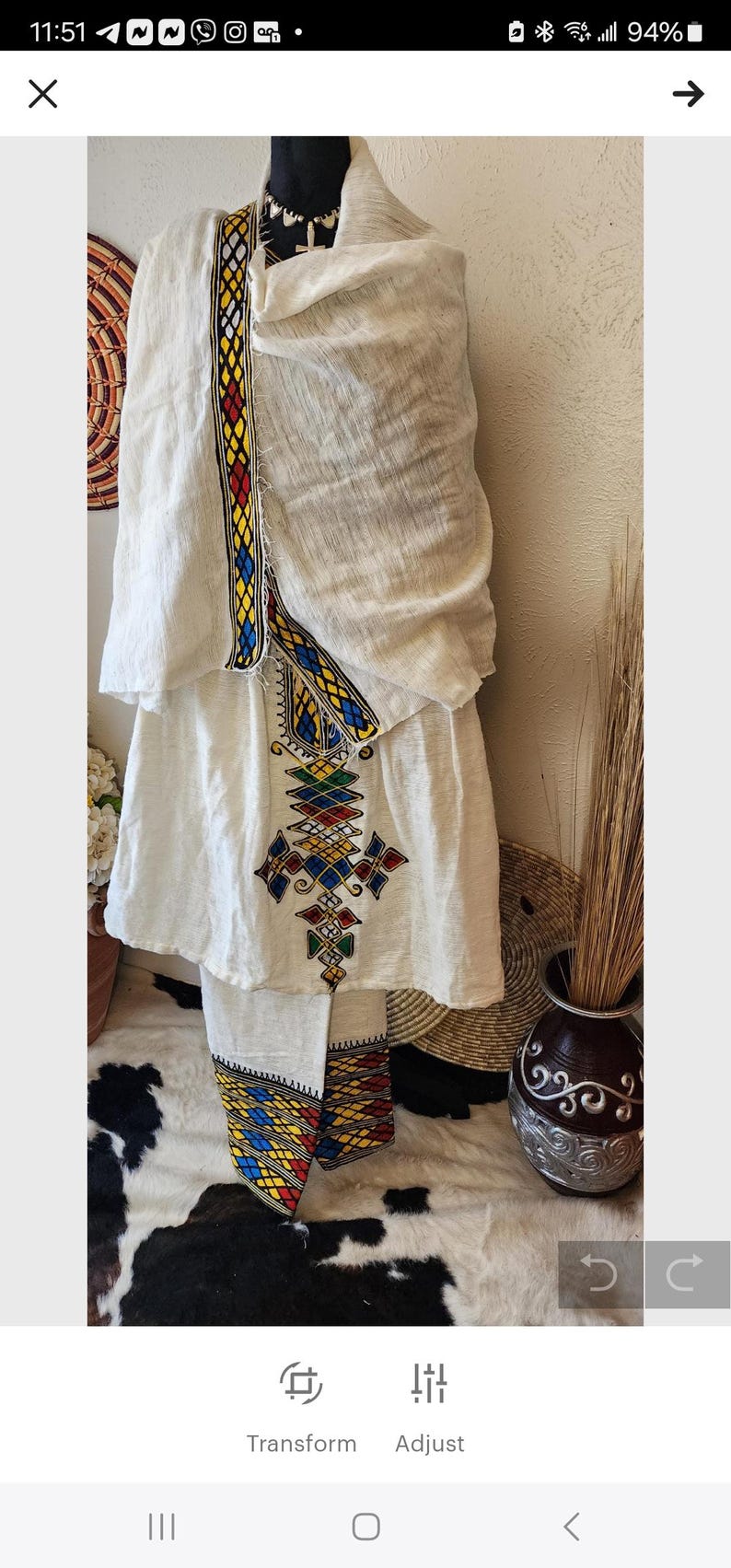 Ethiopian Eritrean Traditional Dress - Etsy