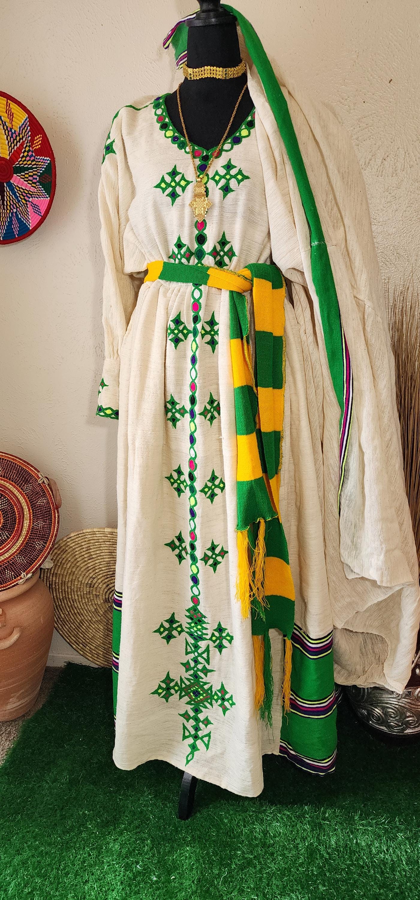 Ethiopian Eritrean Traditional Dress - Etsy