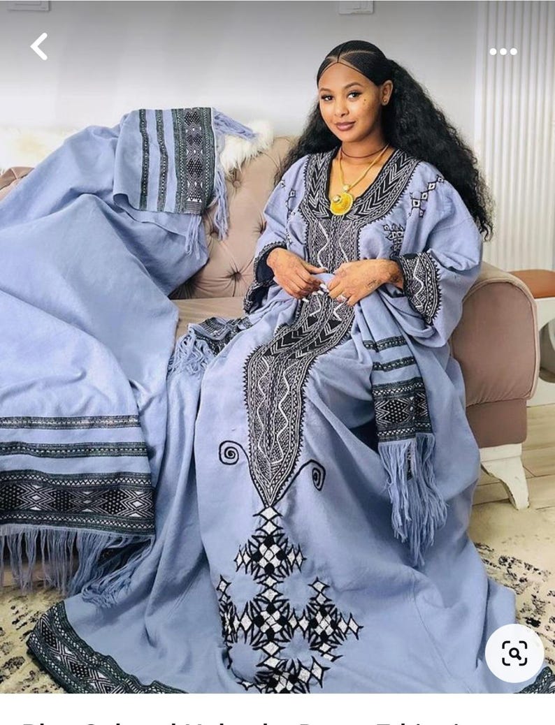 Ethiopian Eritrean Traditional Wollo Dress - Etsy
