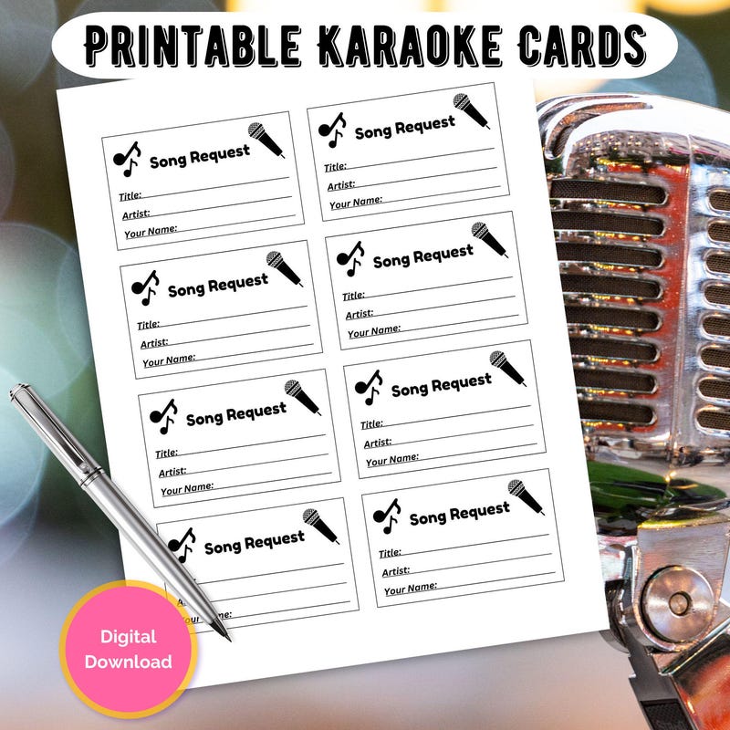 Songs for Karaoke - Etsy