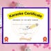 Karaoke Winners Certificate | Printable Singing Award | Best Singing ...