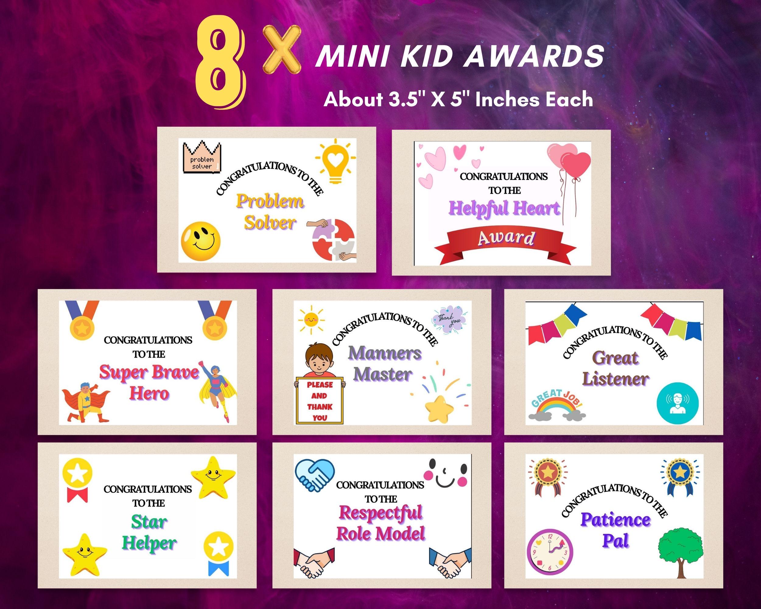 Kids Award Bundle, Printable Certificates for Children, Classroom ...
