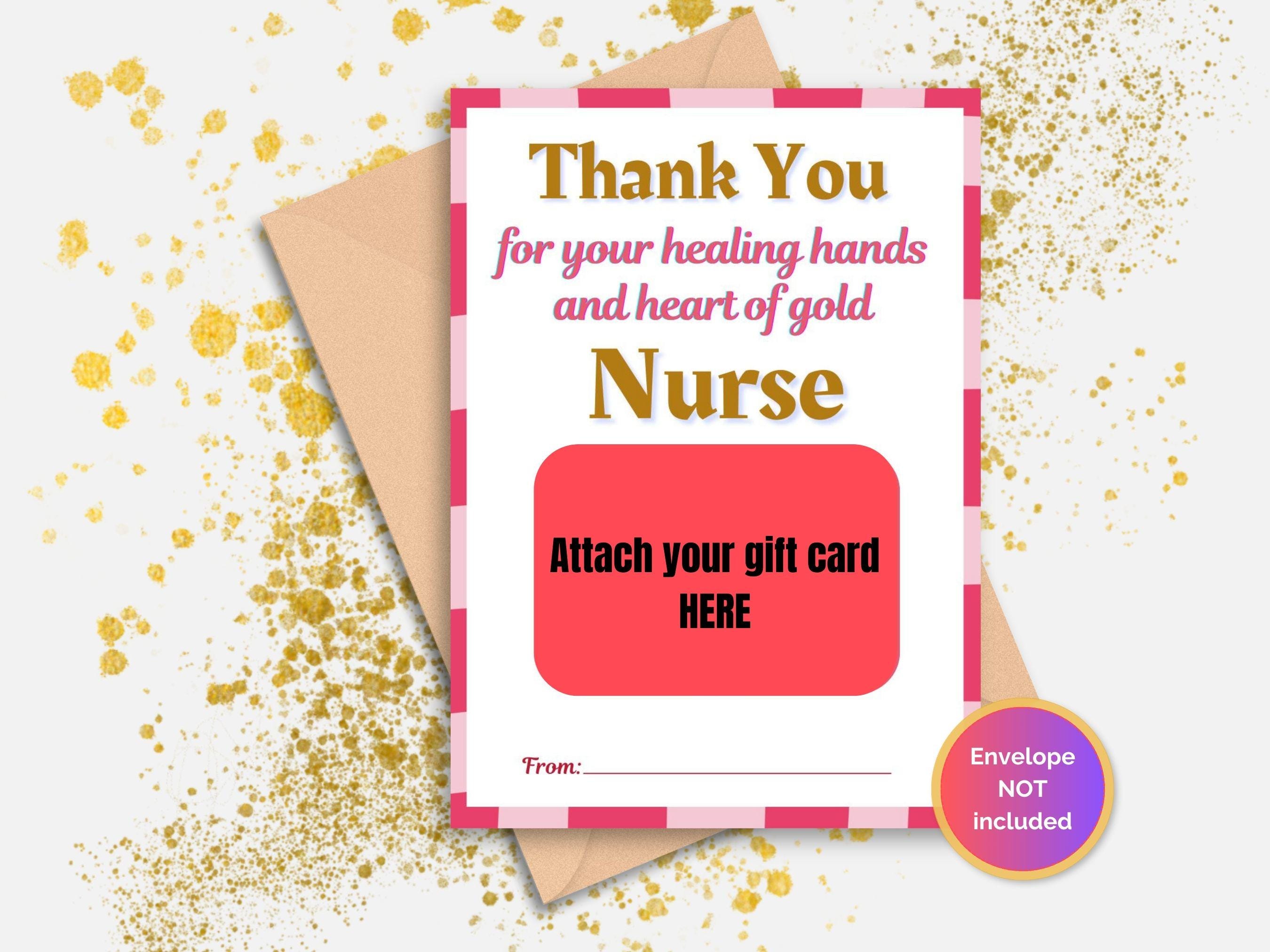 Nurse Appreciation Gift Card Holder, Printable Nurse Gift, Nurse of the ...