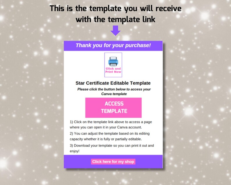Star Achievement Editable Certificate, Printable School Award, Student ...