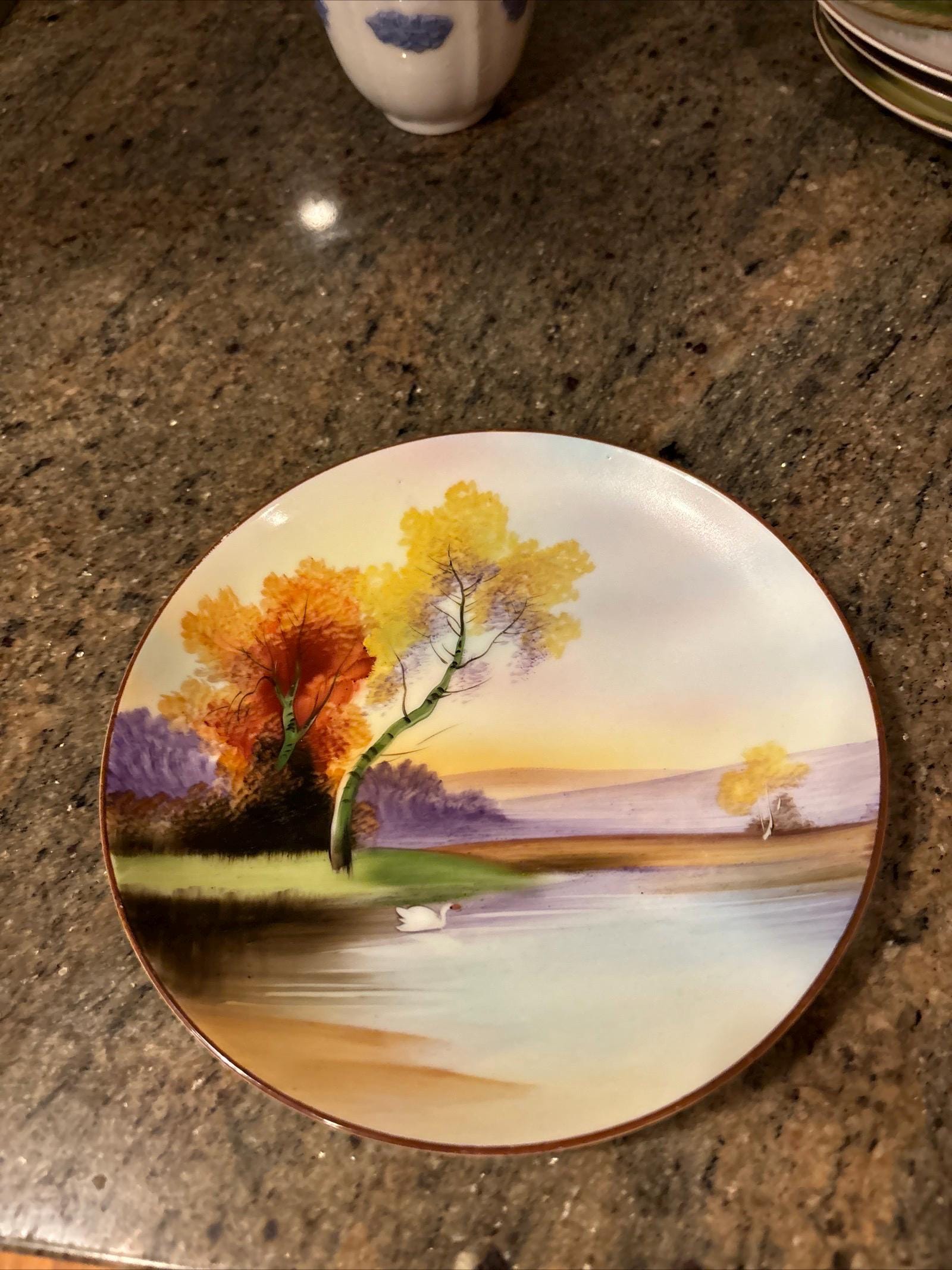 Vintage Hand Painted Nippon Plates, Set of 6, 6" Across - Etsy