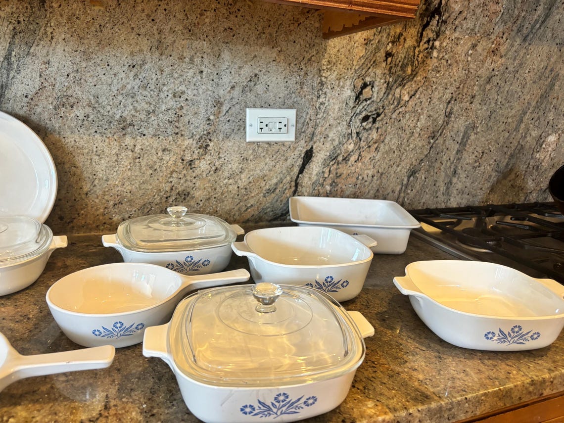 RARE Corning Ware Blue Cornflower 17-piece Set - Etsy