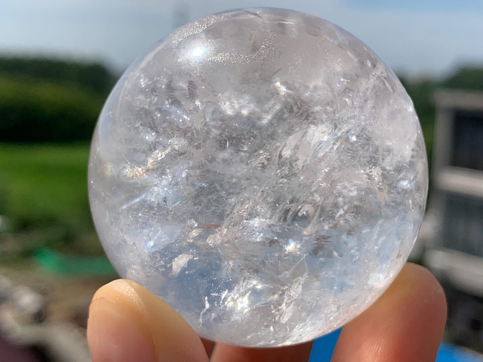 Natural Clear Quartz Ball,quartz Crystal Sphere,large Crystal Ball ...