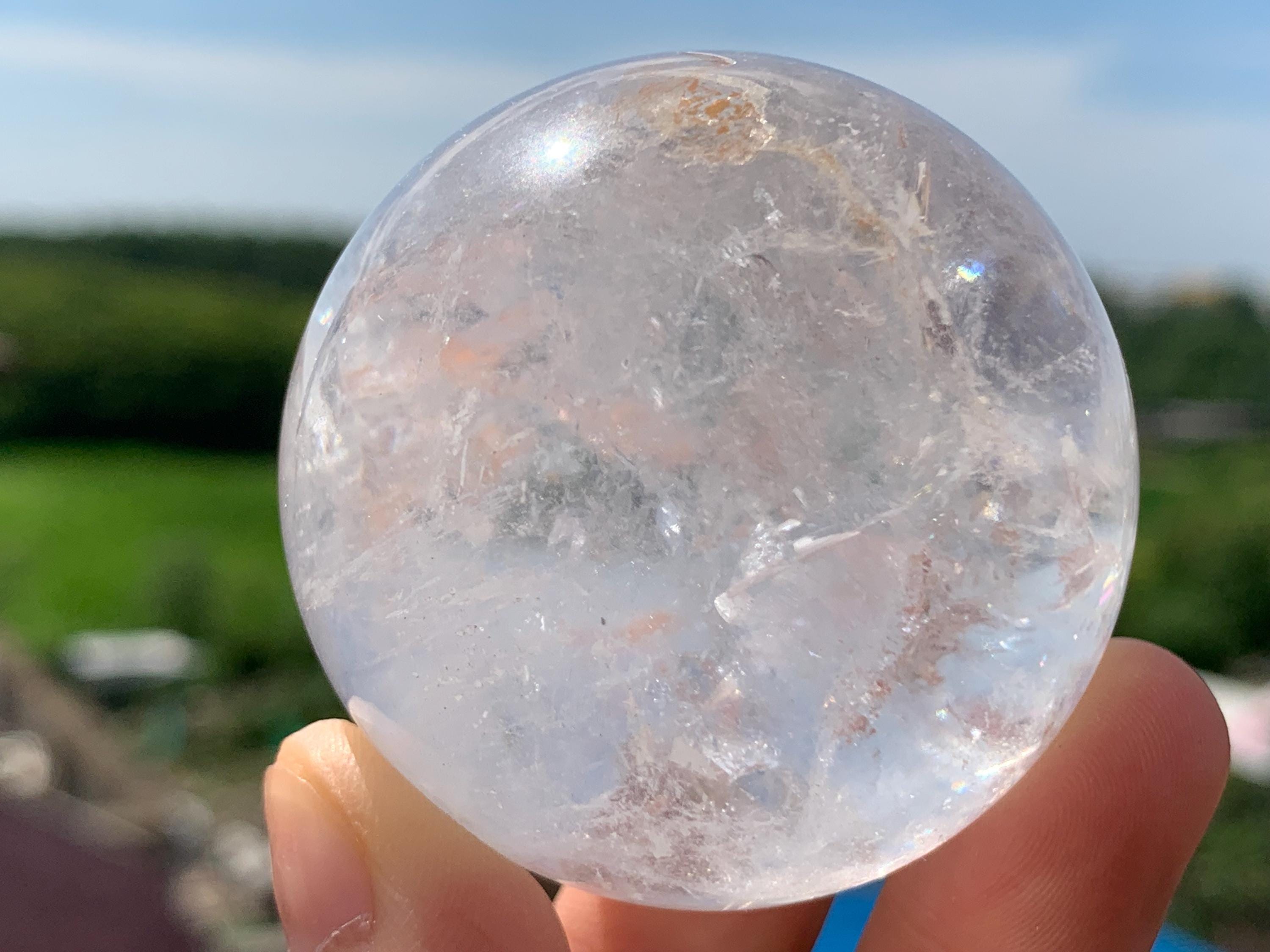 Natural Clear Quartz Ball,quartz Crystal Sphere,large Crystal Ball ...