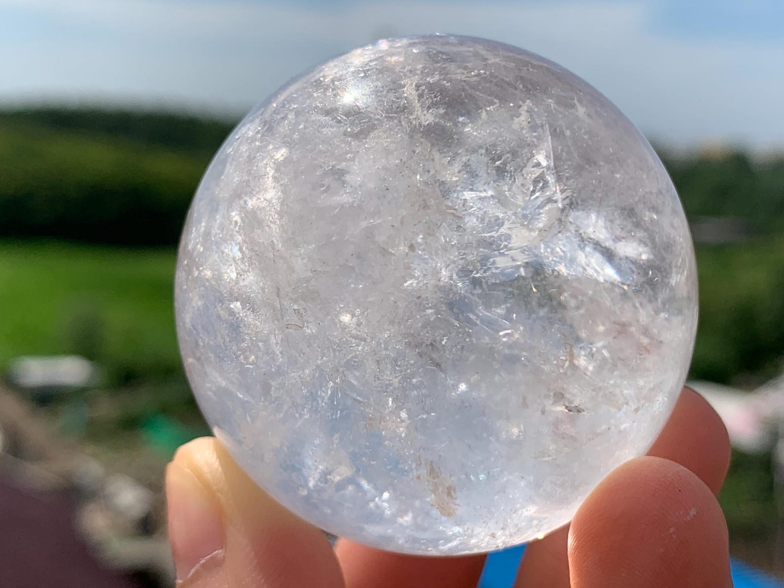 Natural Clear Quartz Ball,quartz Crystal Sphere,large Crystal Ball ...