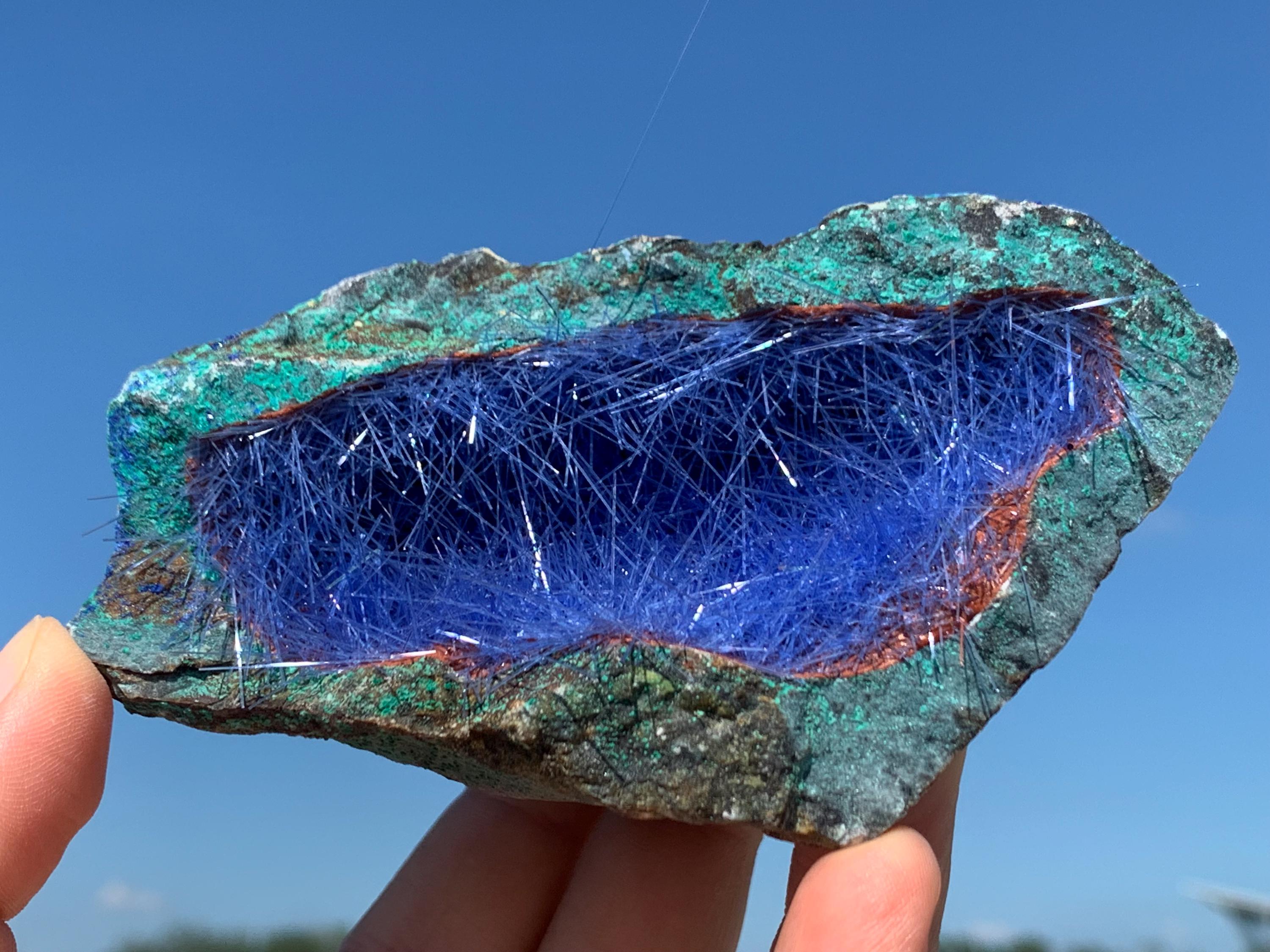 Blue Copper Ore Specimen Quartz,blue Copper Ore,quartz Crystal Sphere ...