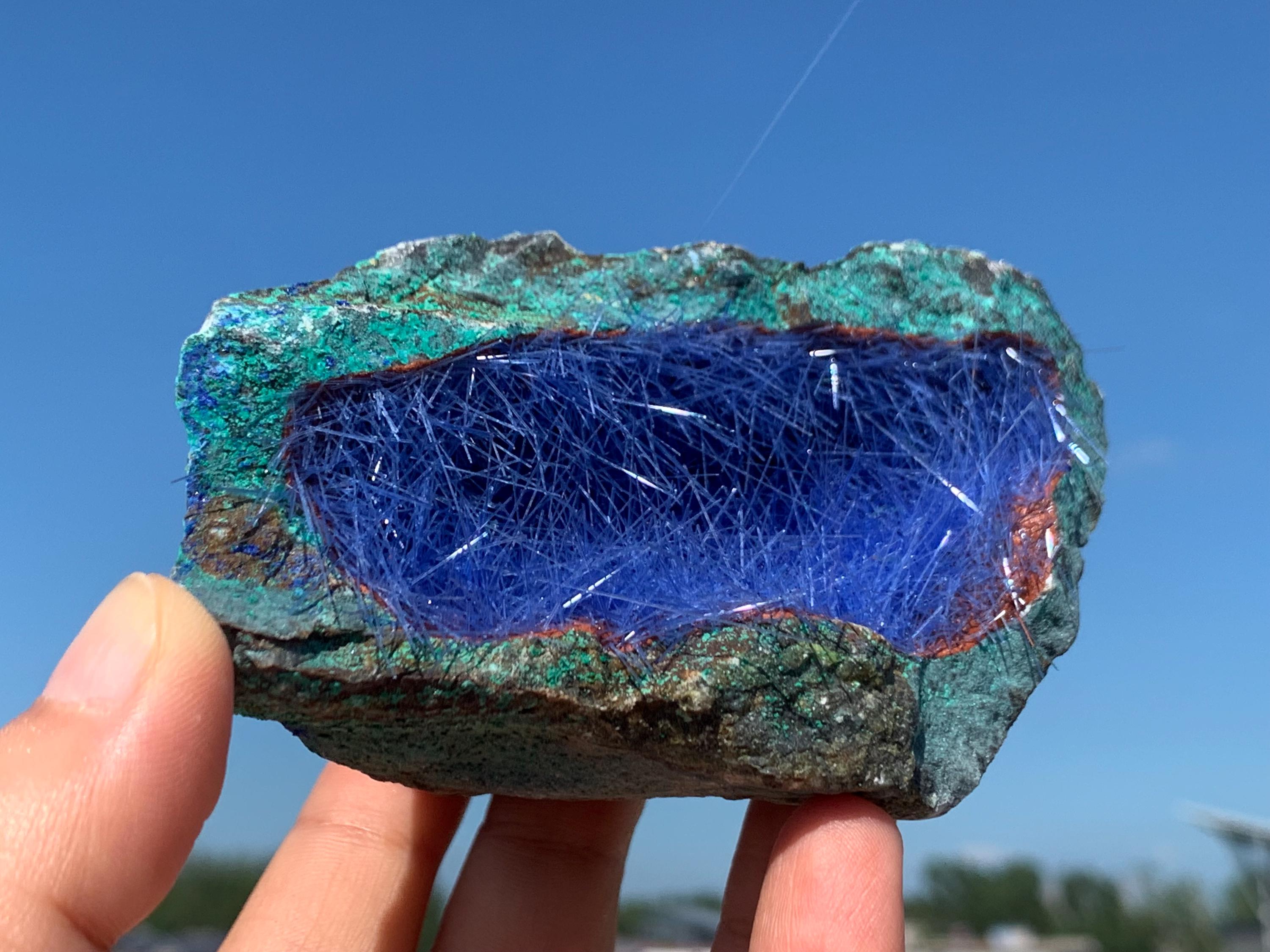 Blue Copper Ore Specimen Quartz,blue Copper Ore,quartz Crystal Sphere ...