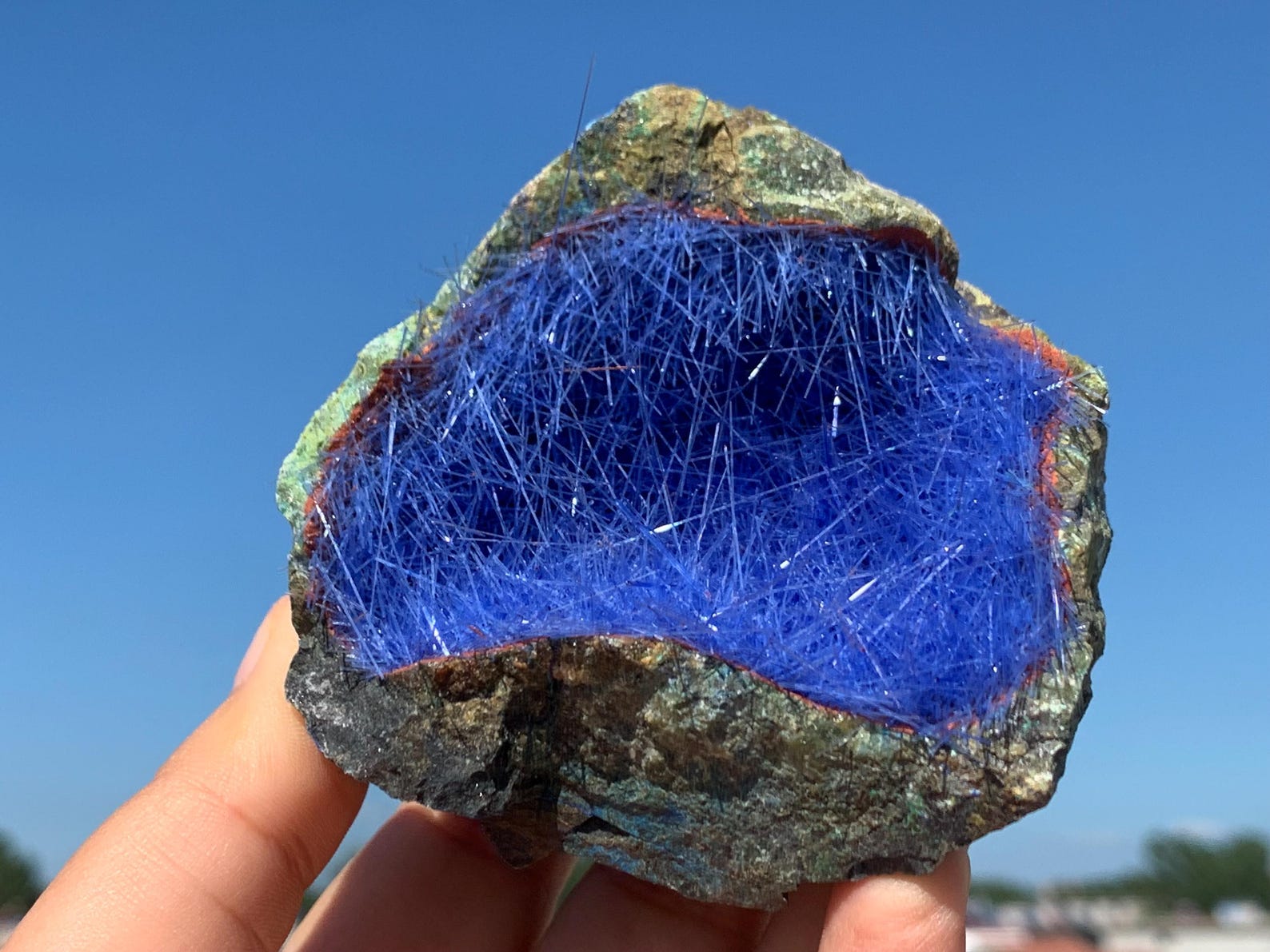 Blue Copper Ore Specimen Quartz,blue Copper Ore,quartz Crystal Sphere ...