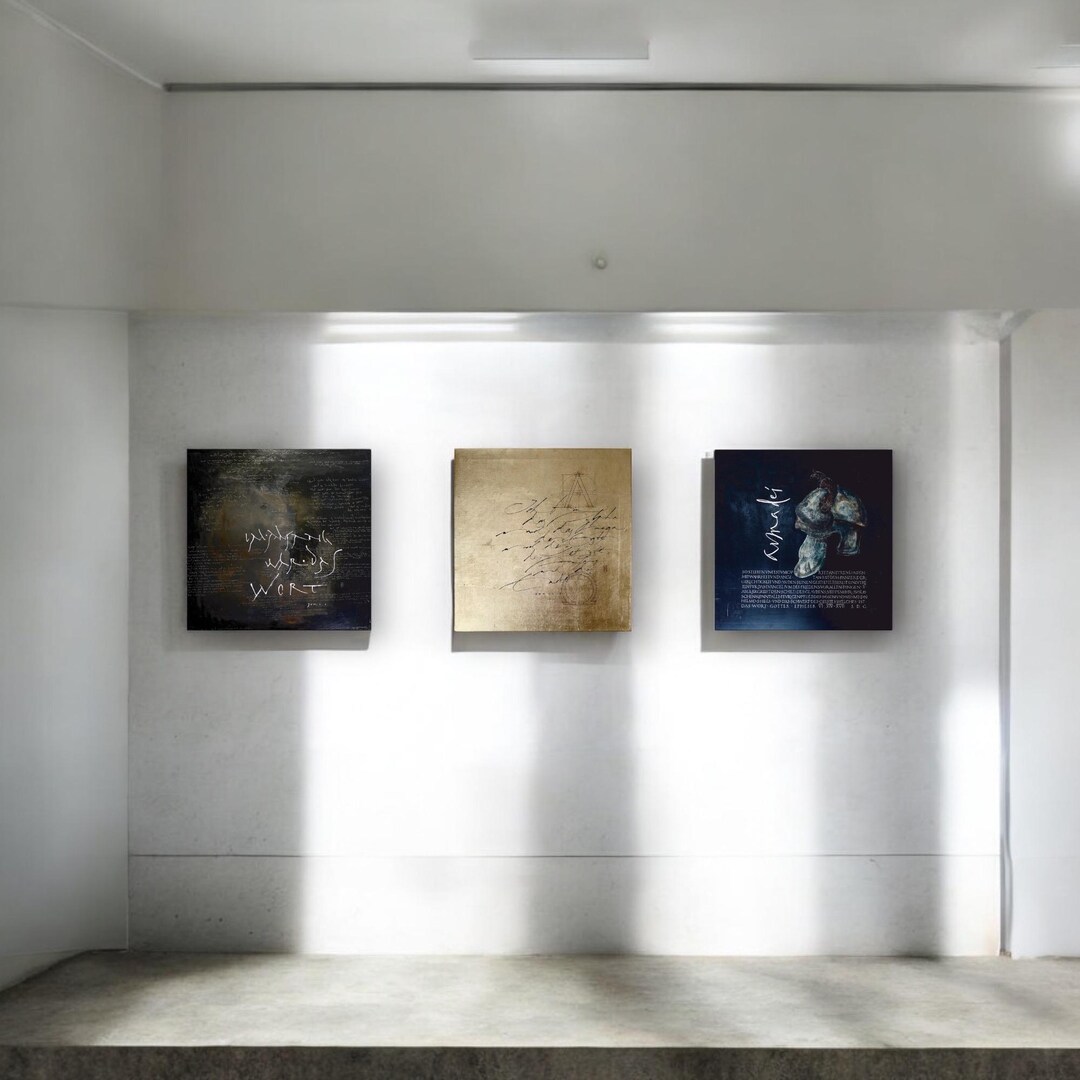 3 Pictures Calligraphy Giclée Print /alpha and Omega / Armor / in the ...