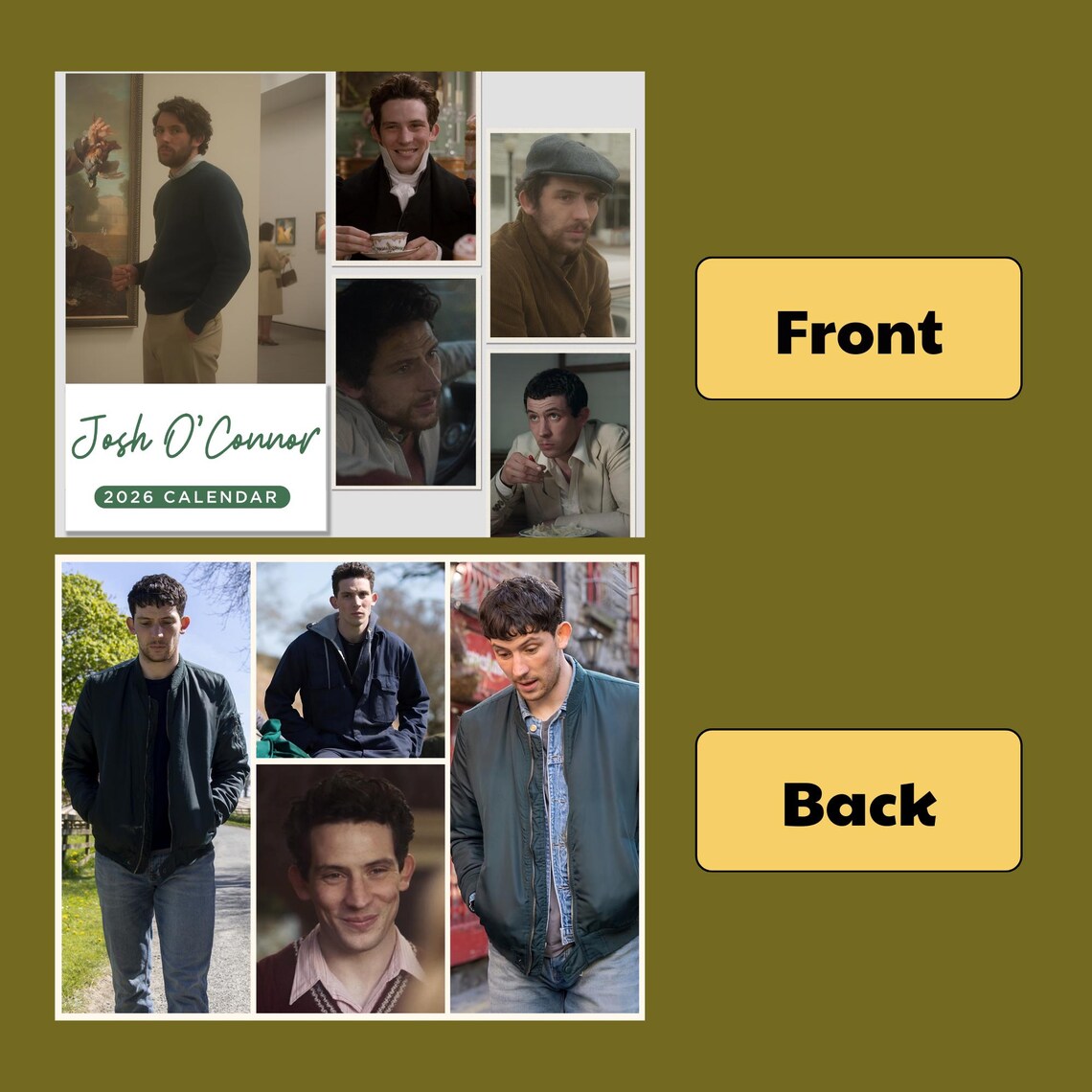 Josh O'connor 2026 Wall Calendar, British Actor Merch Gift for Film ...