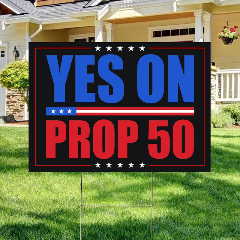 Yes on Prop 50 - Etsy