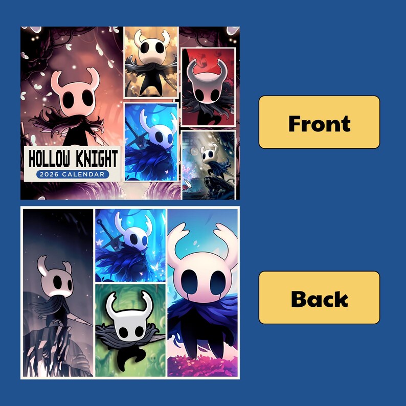 Hollow Knight Wall Calendar 2026, Hollow Knight Poster, Gaming Wall ...