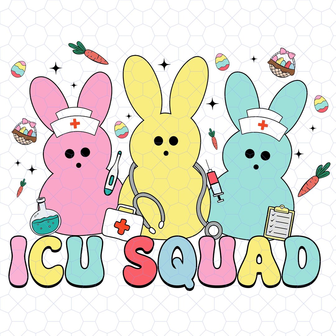 Bunny ICU Nurse Easter Png, Intensive Care Unit Nurse Png, Easter ICU Png Gift for Nurse, ICU ...
