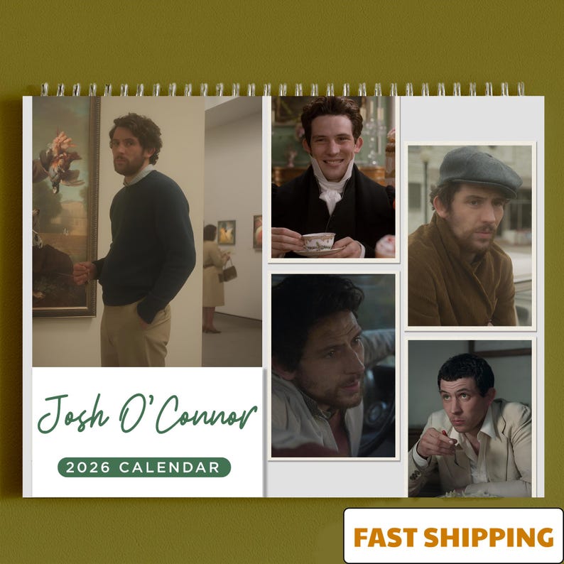 Josh O'connor 2026 Wall Calendar, British Actor Merch Gift for Film ...