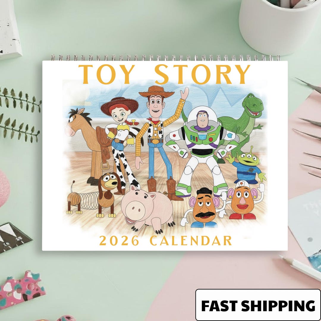 Toy Story Wall Calendar 2026, Disney Friends and Office Monthly Planner ...