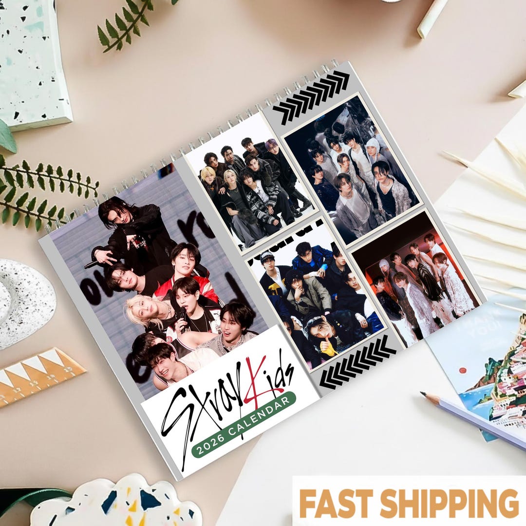 SKZ 2026 Wall Calendar: Kpop Stray Kids Monthly Planner - Etsy