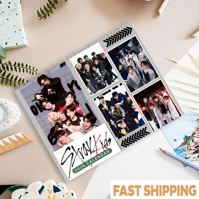 SKZ 2026 Wall Calendar: Kpop Stray Kids Monthly Planner - Etsy