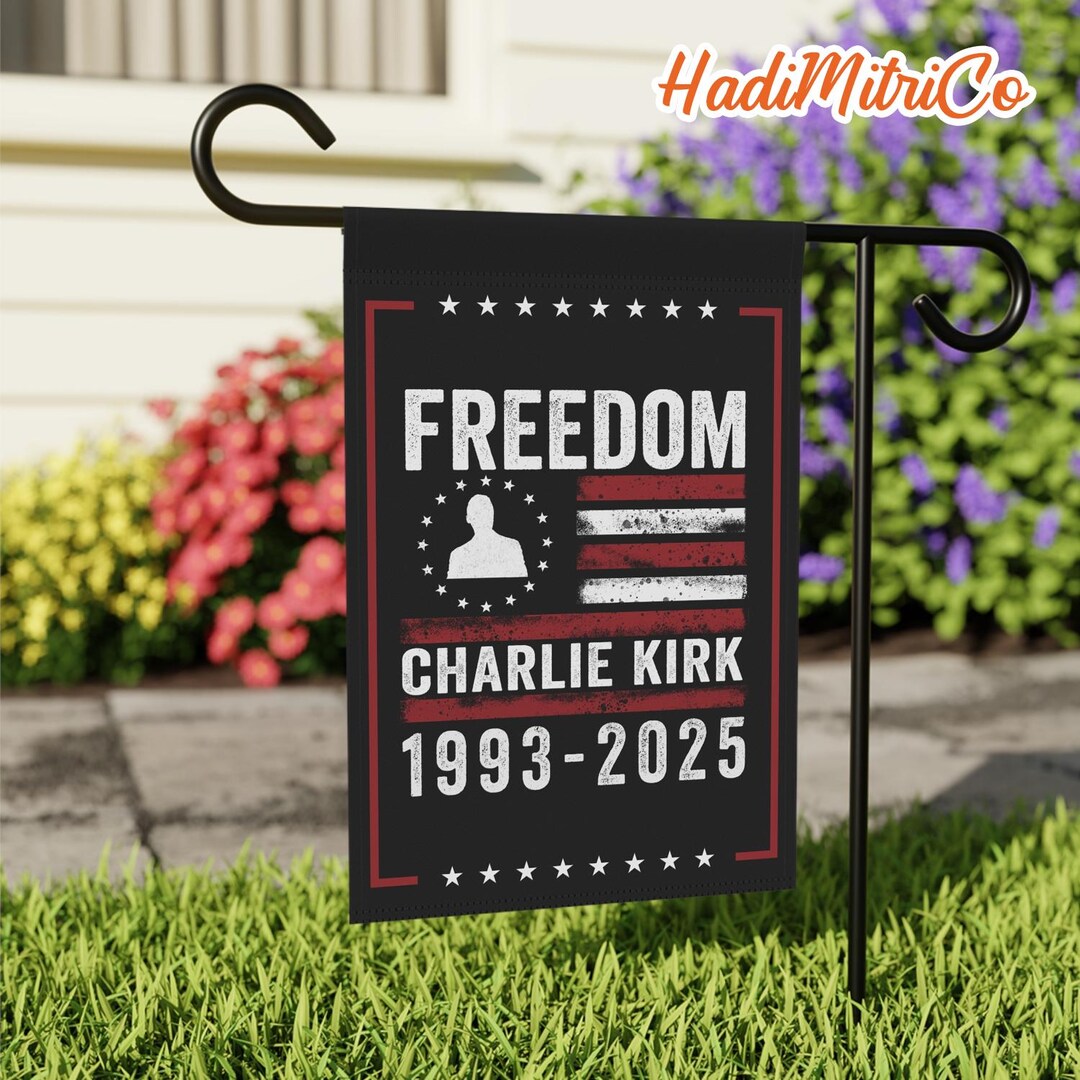 Freedom Charlie Kirk Flag, Justice for Charlie Kirk Flag, Charlie Kirk ...