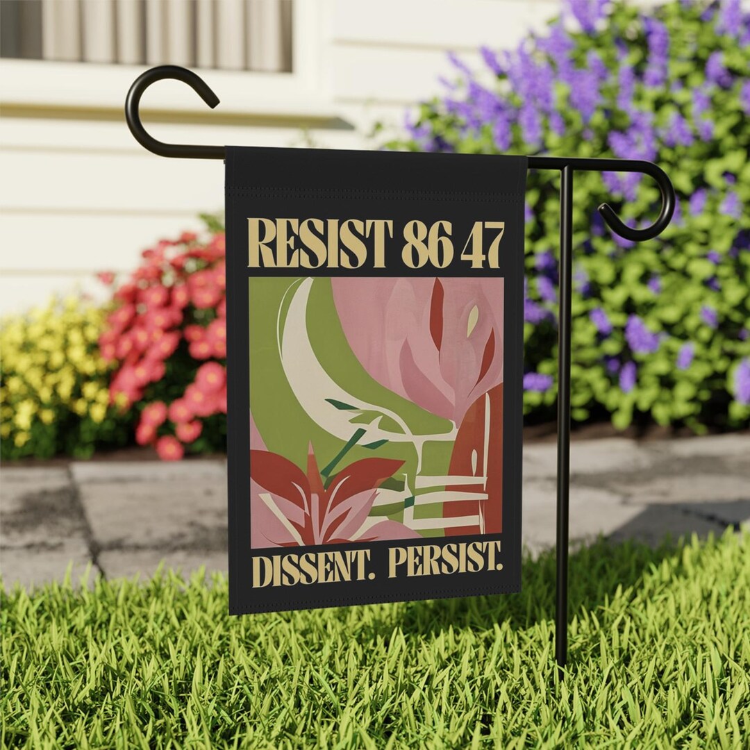 Resist Garden Flag, 8647 Yard Flag, Anti Trump Garden Flag, Resist ...