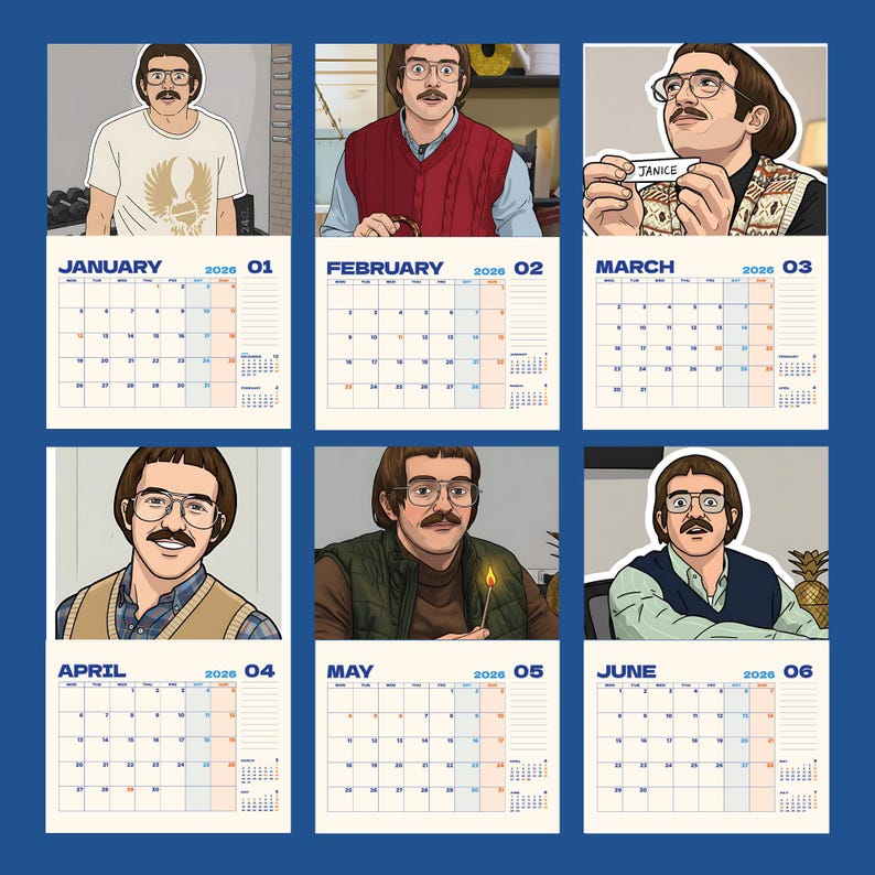 Do It Lady Wall Calendar 2026, Viral Meme Monthly Planner, Bedroom ...