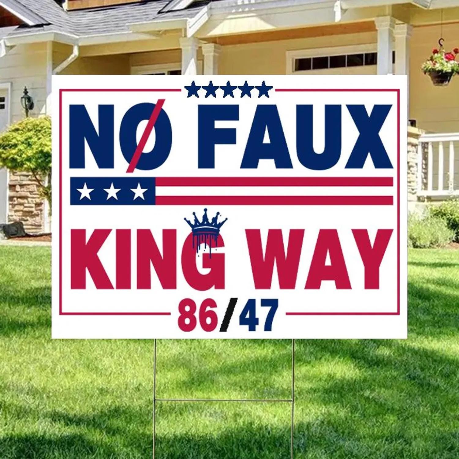 No Kings Protest Poster Sign, Anti Trump Resistance Sign, Indivisible ...