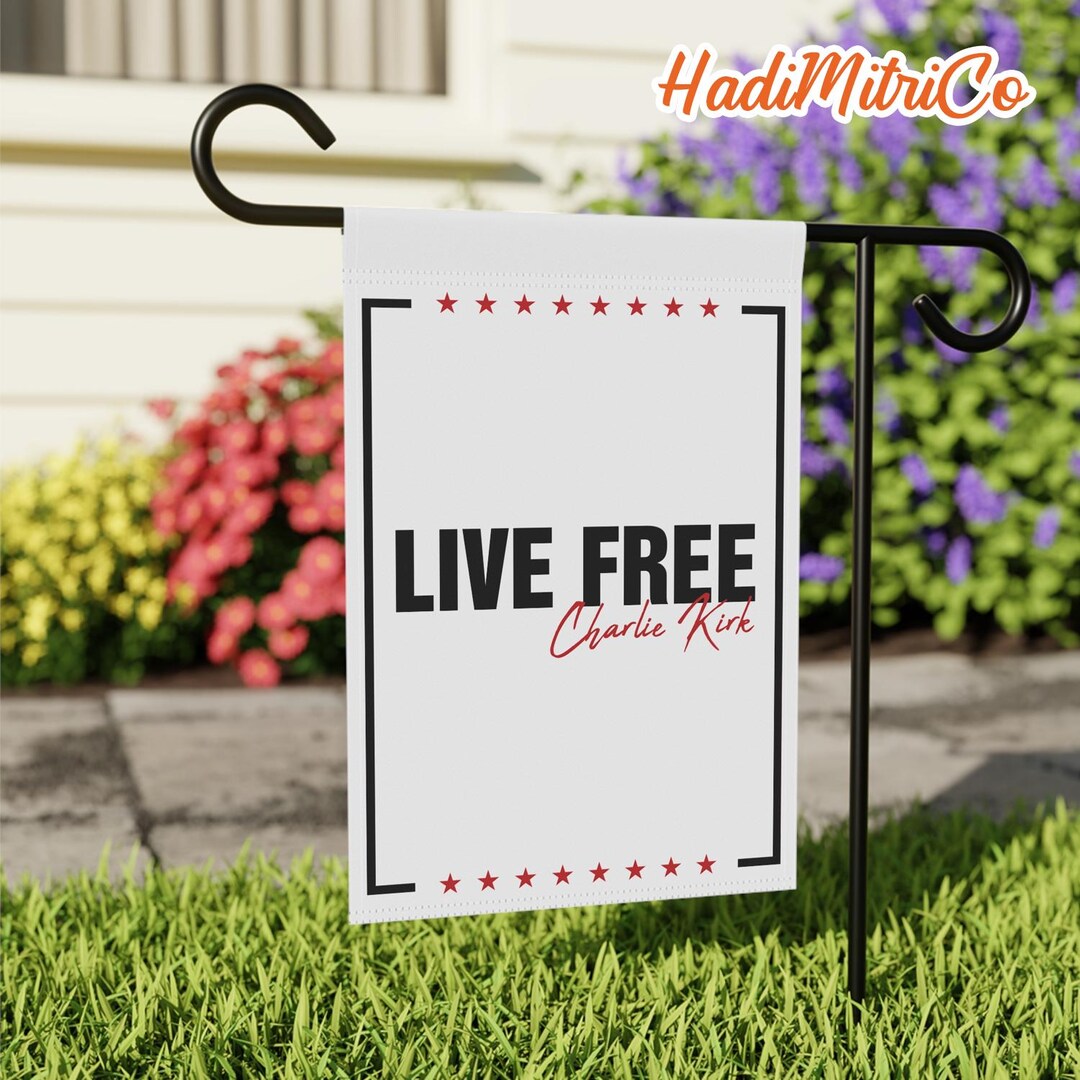 Live Free Charlie Kirk Flag, Freedom Charlie Kirk Flag, Justice for ...