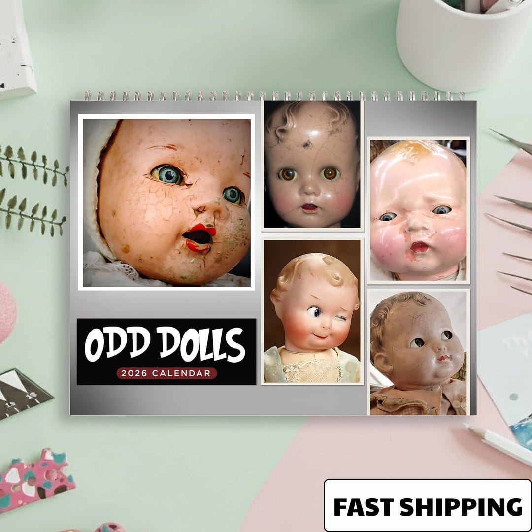 Odd Dolls 2026 Wall Calendar, Horror Monthly Planner - Etsy