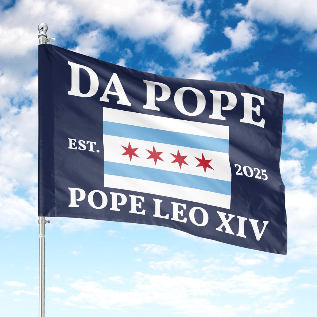 Pope Leo XIV First American Pope Garden Flag, Red White & Leo Catholic ...